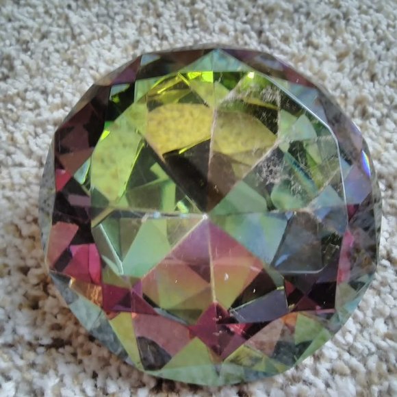 Jewelry | Large Glass Diamond | Poshmark